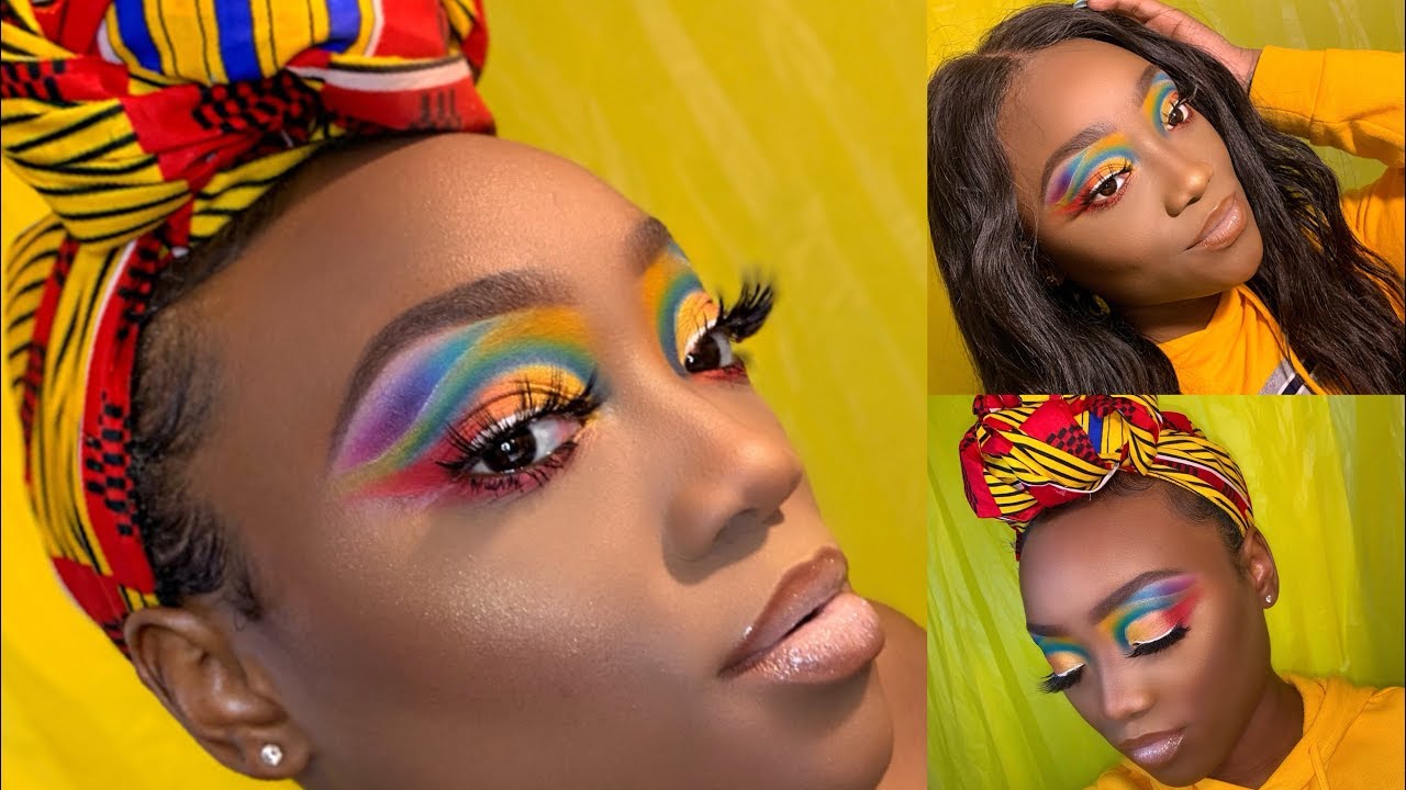 In Living Color Colorful makeup look Aggie Jay - YouTube