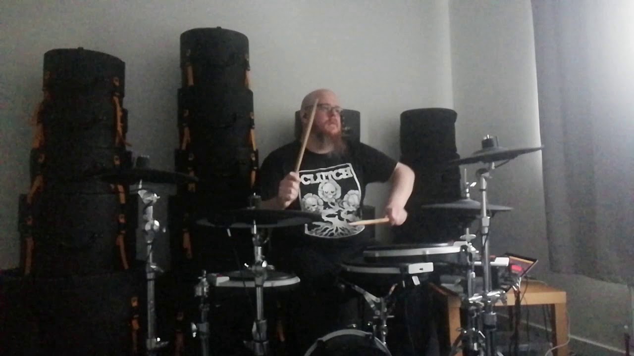 Lockdown Drum Cover, The Incomparable Mr Flannery by Clutch. - YouTube