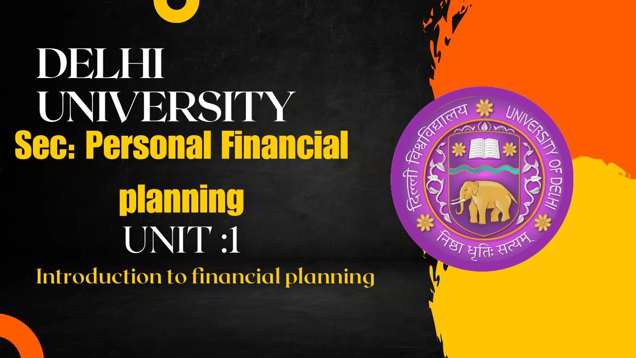 Du sec personal financial planning unit 1 (part 5) - YouTube