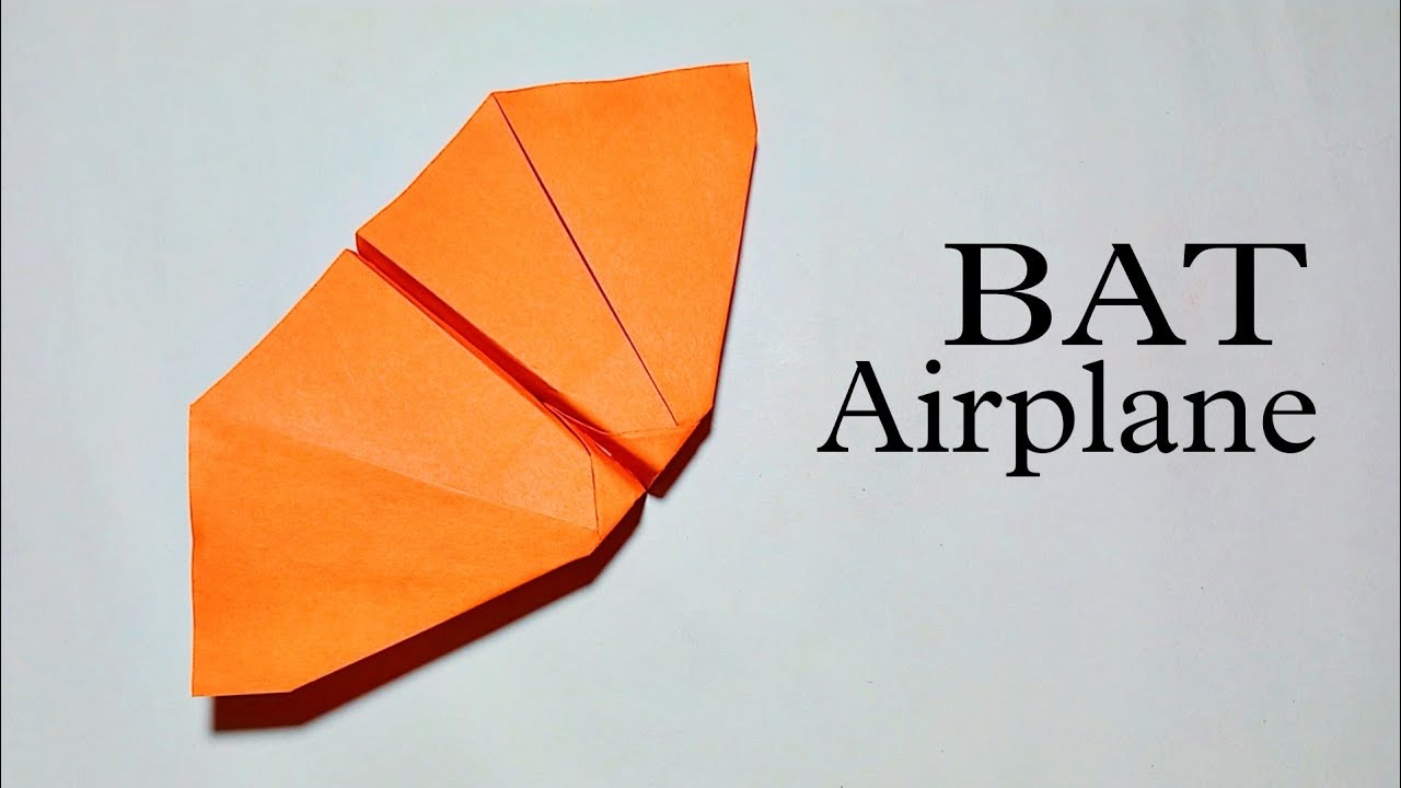 How to Make a Bat Plane | Paper Plane | how to make paper airplane ...