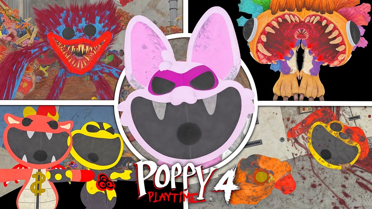 Poppy Playtime Chapter 4 - All Secrets Behind the Scenes Full Bright ...