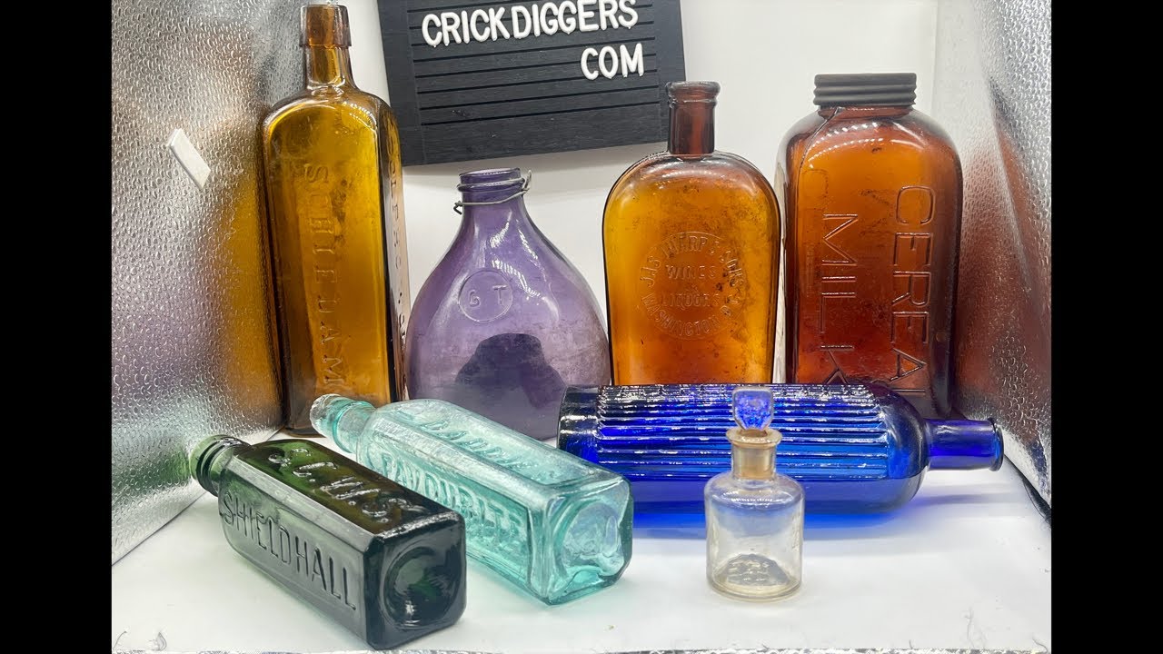 Crick Diggers Inc. Saturday Night Antique Bottle Auction - YouTube