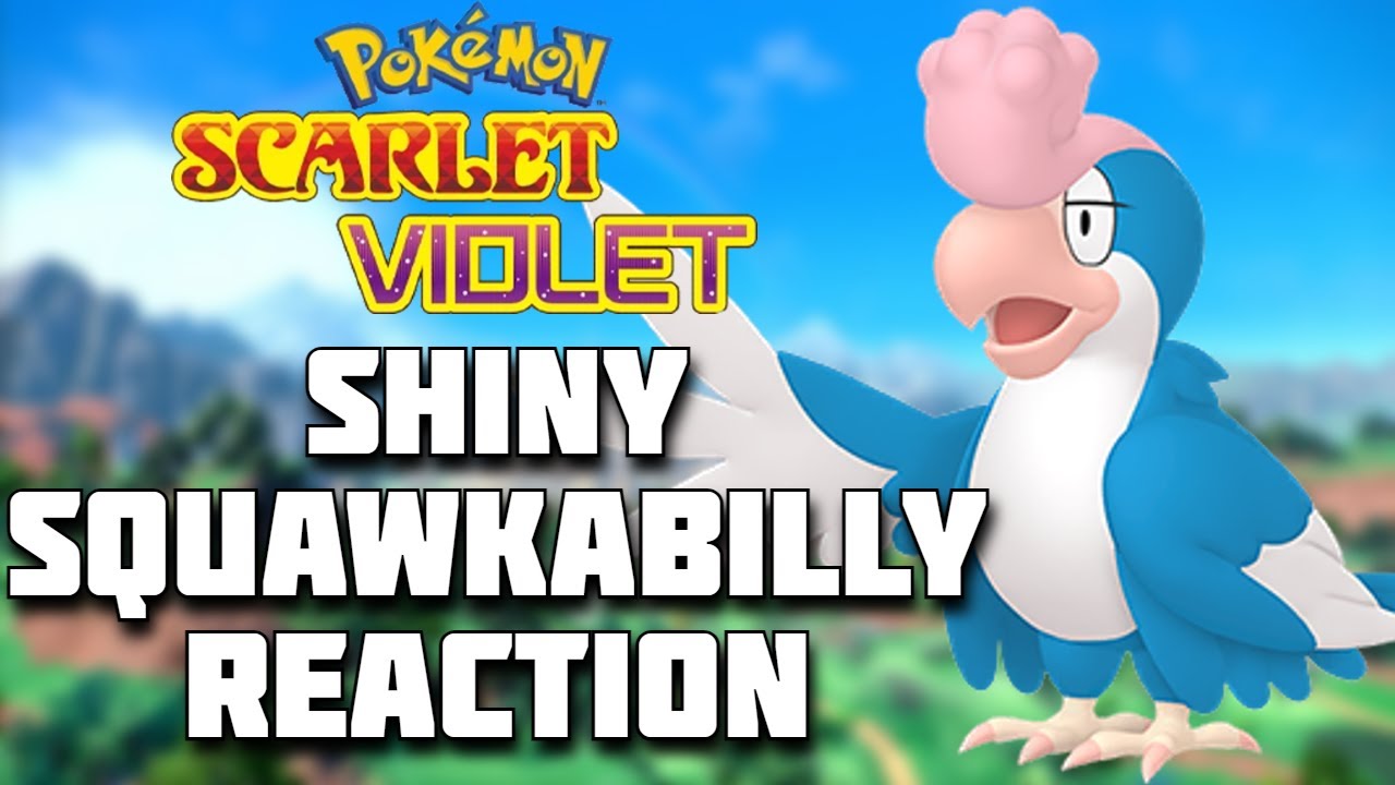 SHINY SQUAWKABILLY FULL REACTION! Pokemon Scarlet and Violet Shiny ...