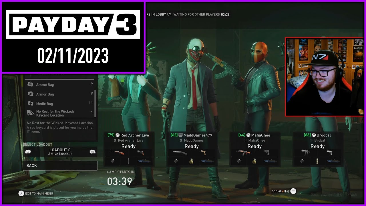 Payday 3: The Update 1 Multistream [2nd November 2023] - YouTube