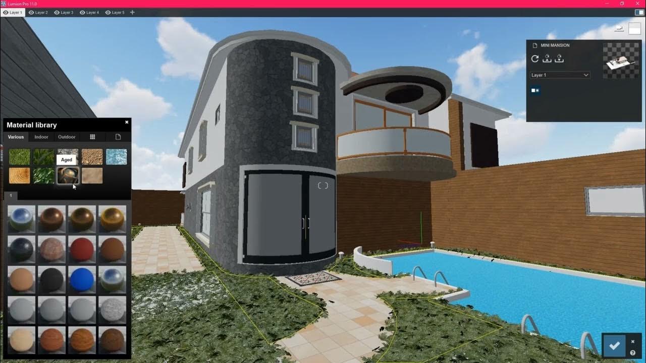 Lumion Render #Lumion #Voiceless Tutorial: How to apply Material in Lumion full tutorial - YouTube