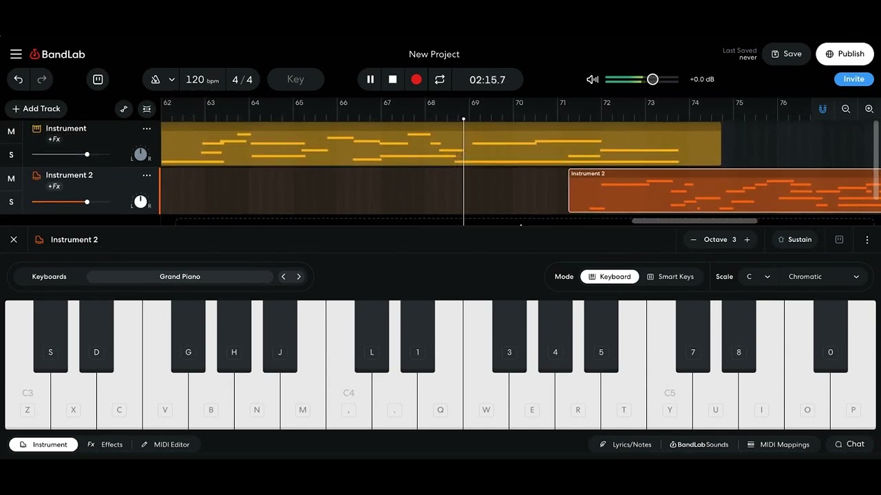 A synth lead with some relaxing piano on BandLab - YouTube