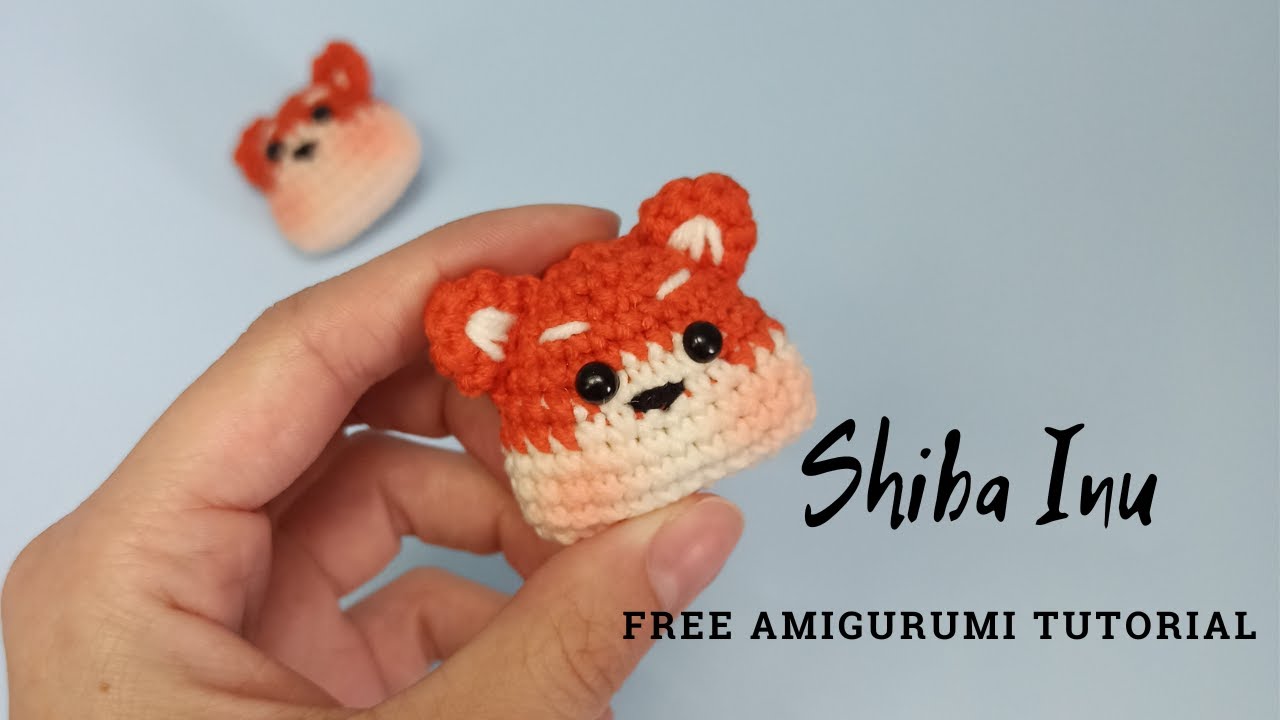 Shiba Inu Keychain Free Crochet Pattern | Cute Dog Amigurumi Tutorial ...