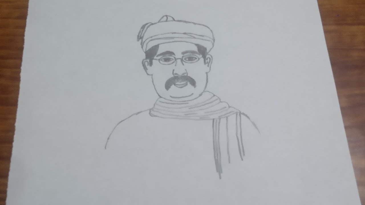 How to draw Gopal Krishna Gokhale | SISA Creation - YouTube