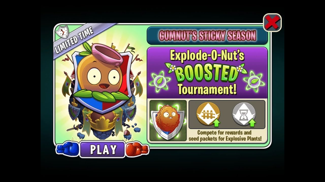 PvZ 2 Battlez Arena: Week 114, Explode-O-Nut BOOSTED - 10.3 Million ...