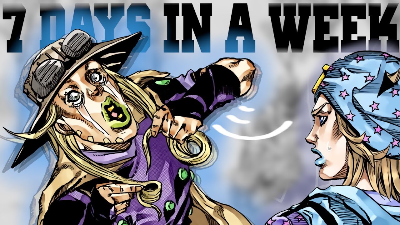 Gyro's 7 days in a week gag | JoJo's Bizarre Adventure part 7 - Steel ...