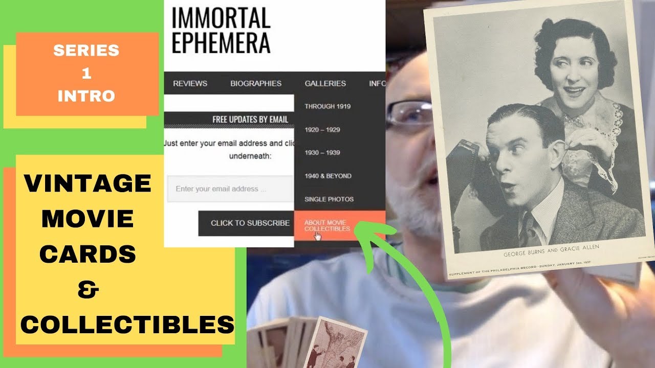 Immortal Ephemera - Introduction to Movie Card & Collectible Series ...
