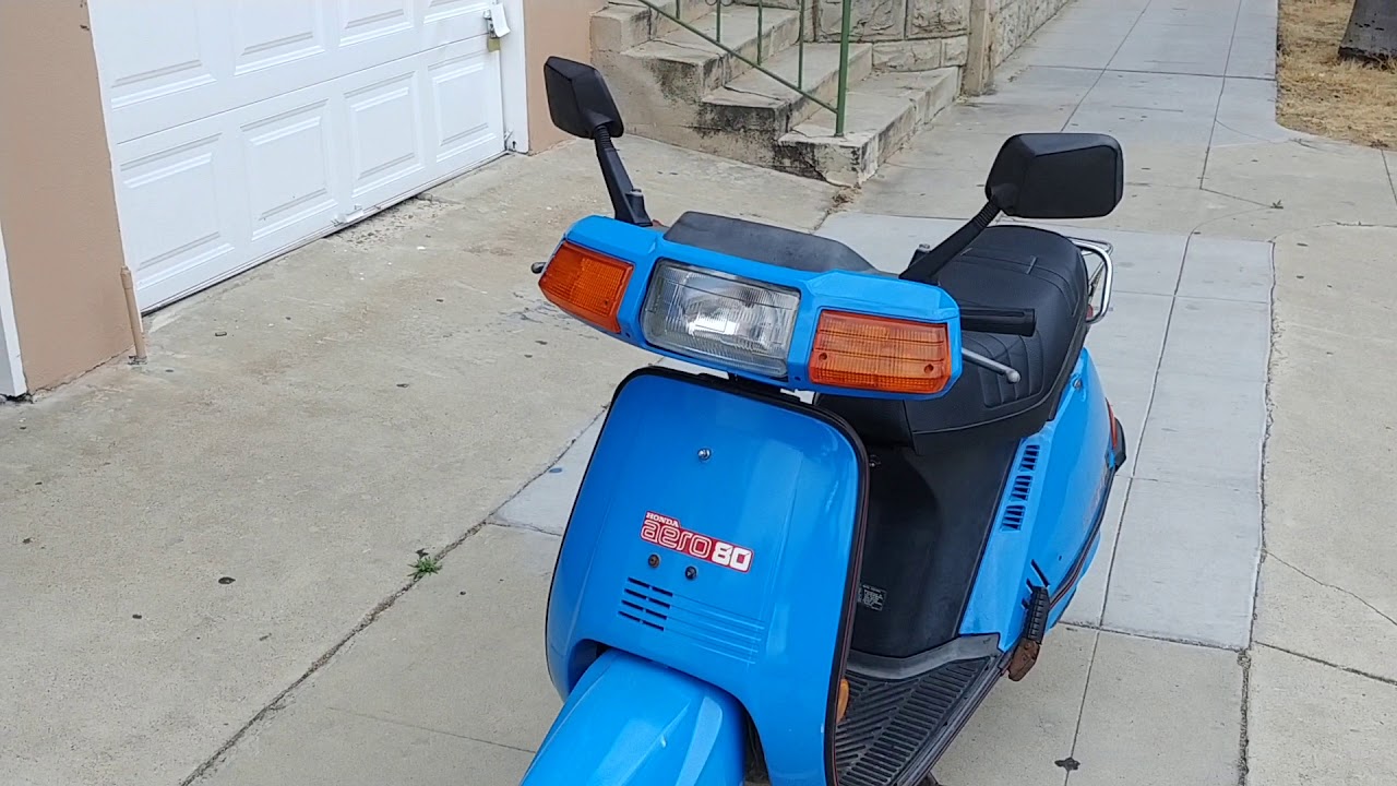 1985 Honda Aero 80 - YouTube