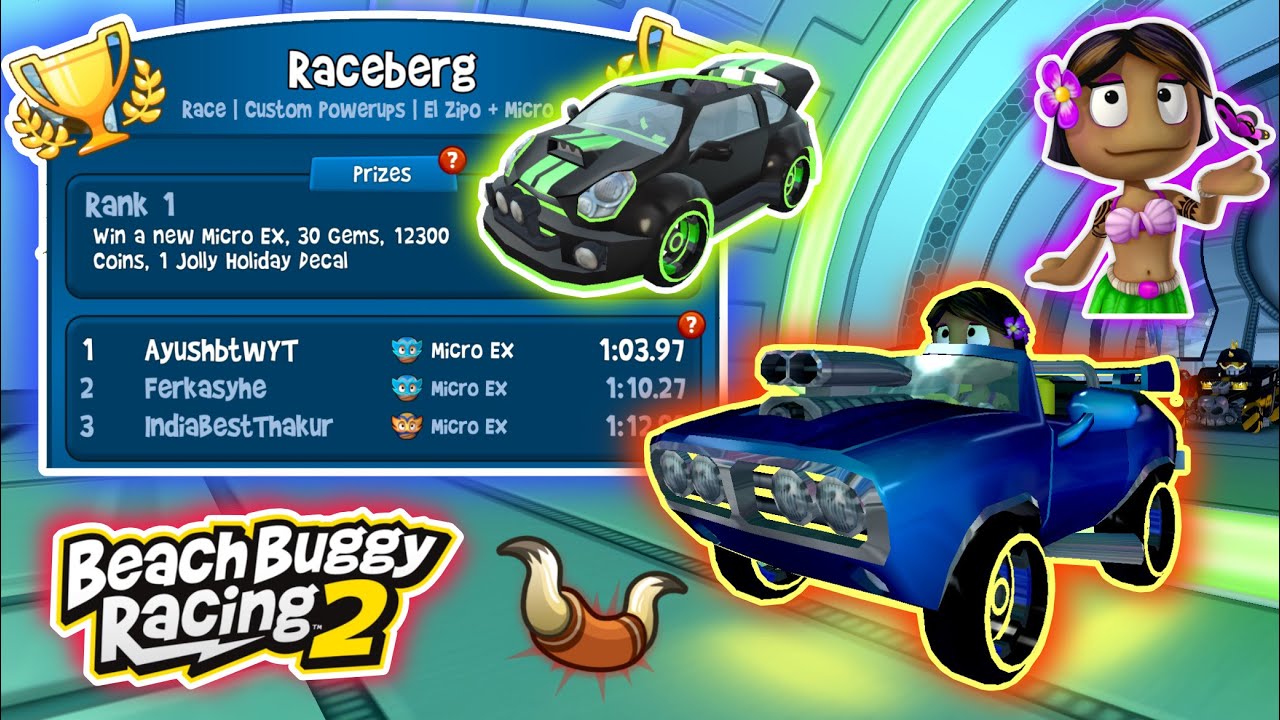 Raceberg ⏱️| Lightning GT⚡️+ leilani🌸| 1st🥇Place | Beach Buggy Racing 2 ...