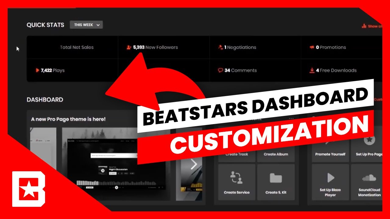 How To Customize Your BeatStars Dashboard - YouTube
