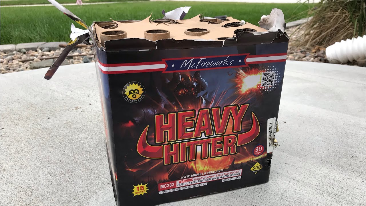Heavy Hitter 15s 500g Cake by McFireworks! - YouTube