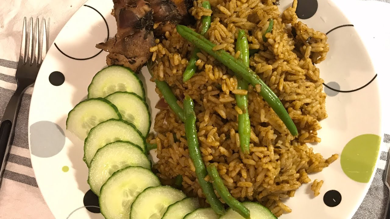 How to make banga rice/ Native jollof rice in simple steps - YouTube