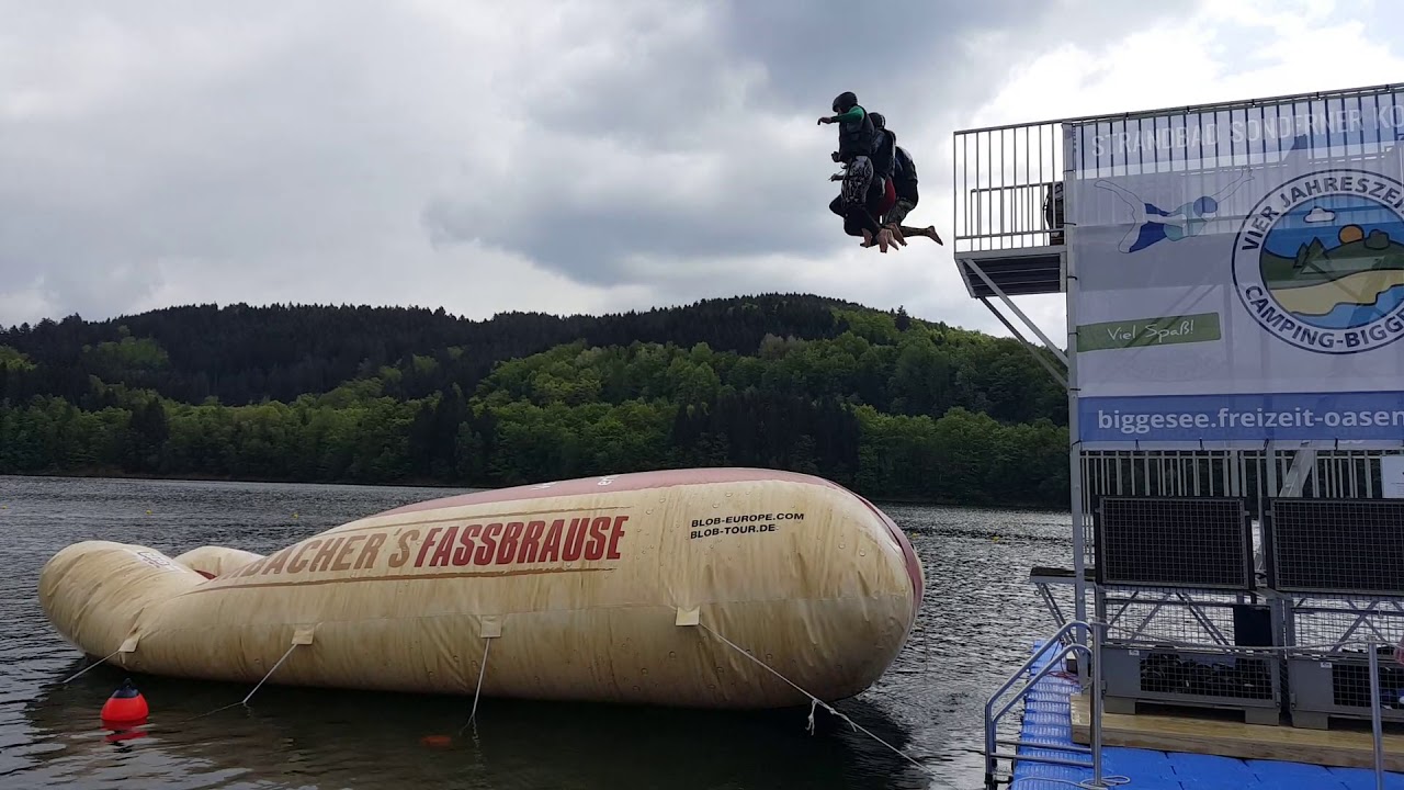 Blob jump of a Jetfloat supported platform - YouTube