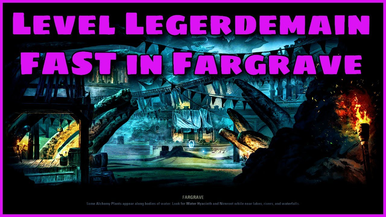 ESO Leveling Legerdemain Fast [Updated Fargrave Route] - YouTube
