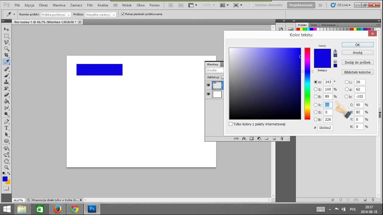 Photoshop - How to made easy button in Photoshop ? - Jak zrobić prosty ...