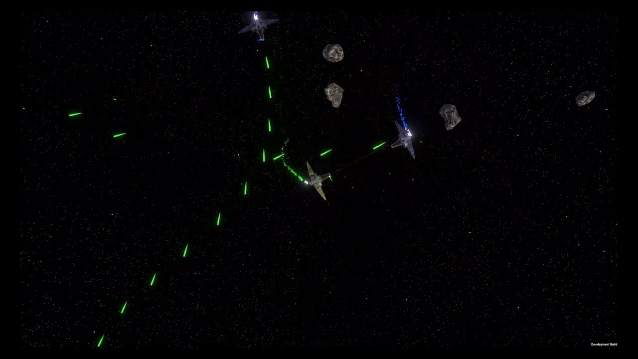 Chromatic Galaxy, adding basic AI - Enemy movement, collision avoidance ...