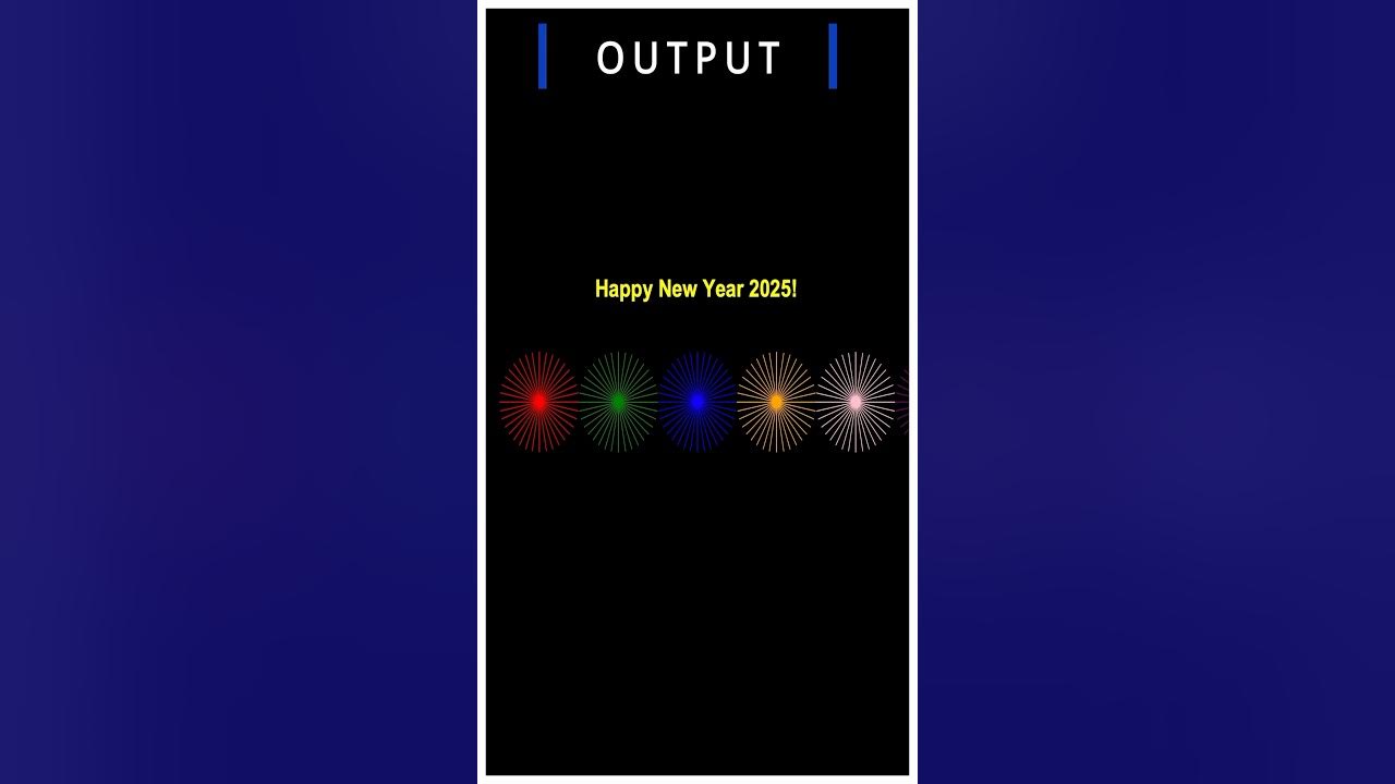 Create New Year Theme In Python Pythonlearning Pythonprogramming