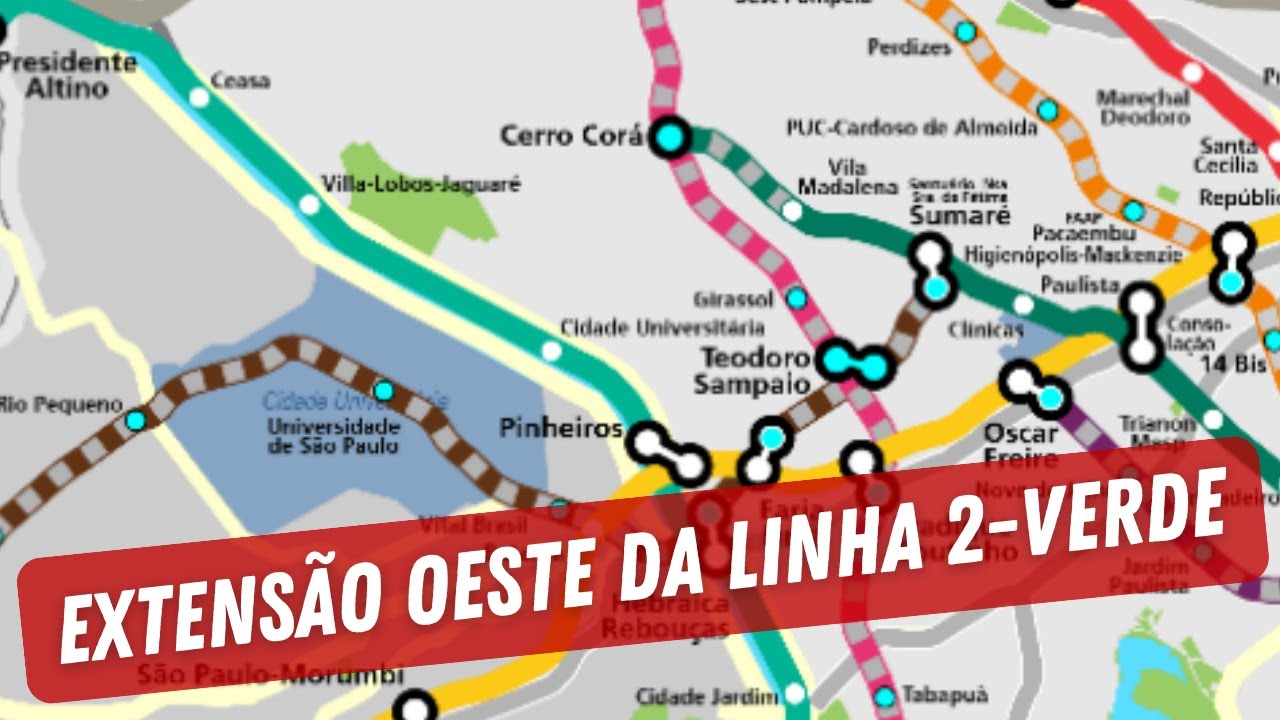 EXTENSÃO OESTE DA LINHA 2-VERDE DO METRÔ TEM LICITAÇÃO RETOMADA - YouTube