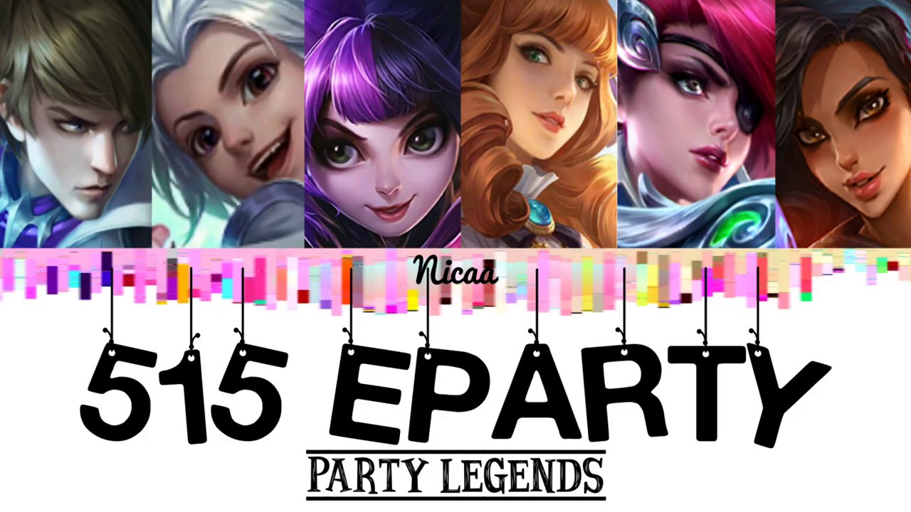 MLBB | Party Legends | 515 eParty (Color Coded Lyrics) - YouTube