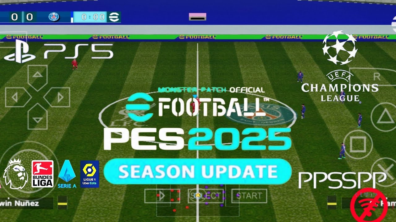 Nuevo E-FOOTBALL 25 Para PPSSPP Con Narración En Español Nueva ...
