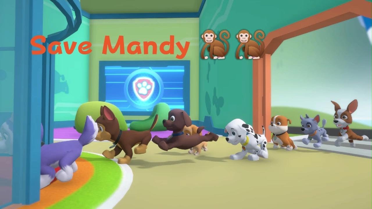 Save Mandy and Family 🐒🐒🐒 | Paw Patrol: Mighty Pups Save Adventure Bay ...