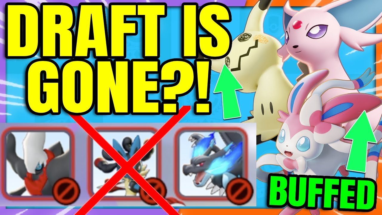 DRAFT IS GONE?! New Balance Patch Notes | Pokemon Unite - YouTube