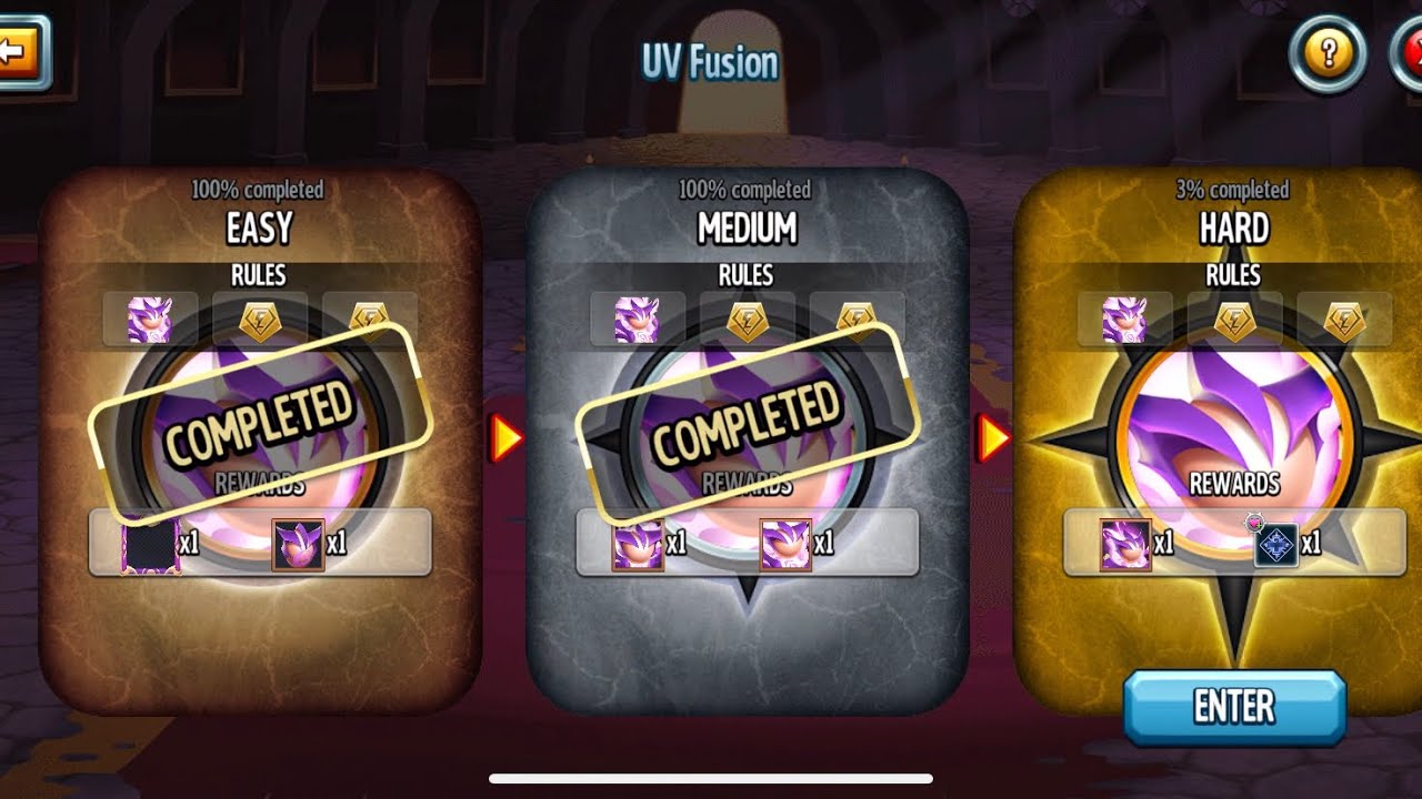 Monster Legends : ERA UV Fusion / HARD - YouTube
