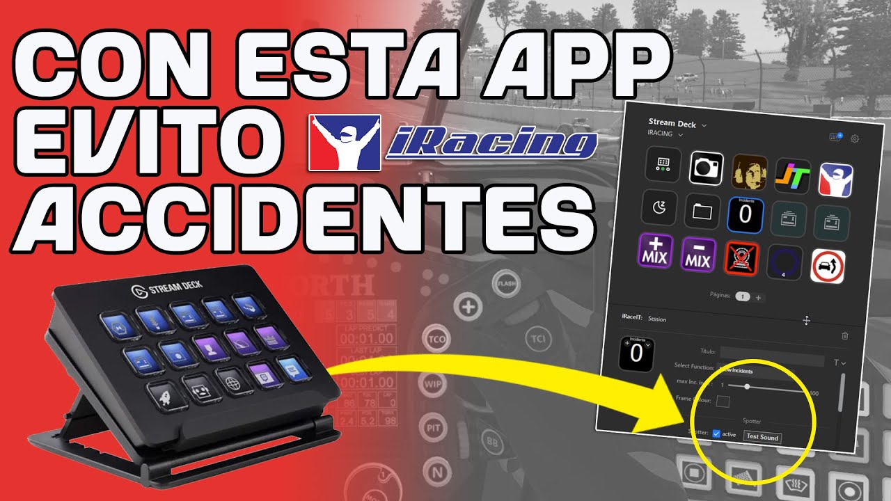 iRacing + Stream Deck + Aviso sonoro | ASÍ EVITO ACCIDENTES 100% con ...