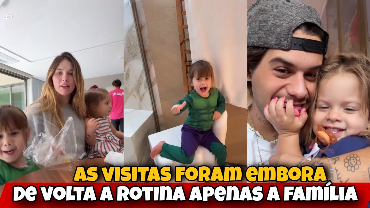 voltam a rotina com a família após as visitas irem embora/ Maria flor ...