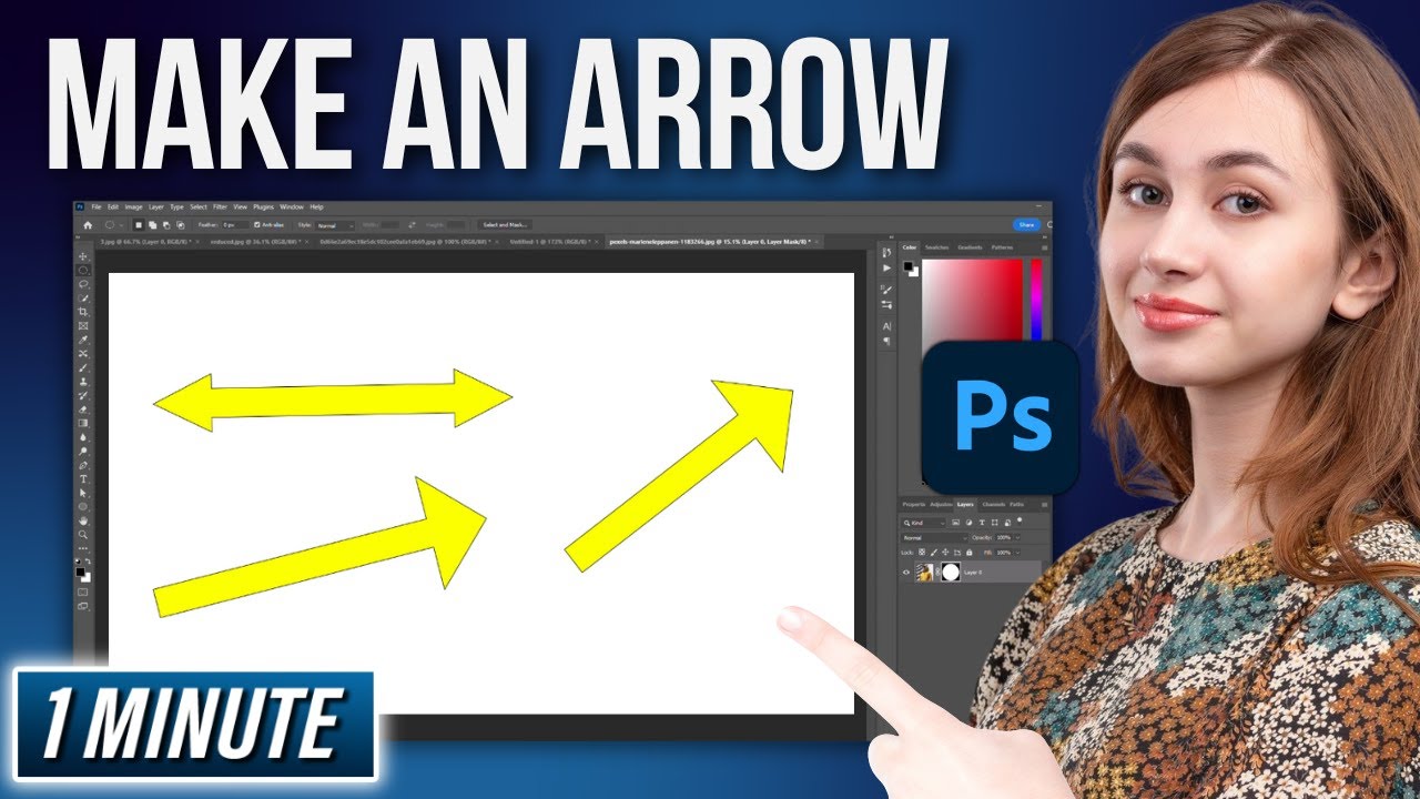 How to Make an Arrow in Photoshop 2026 - YouTube
