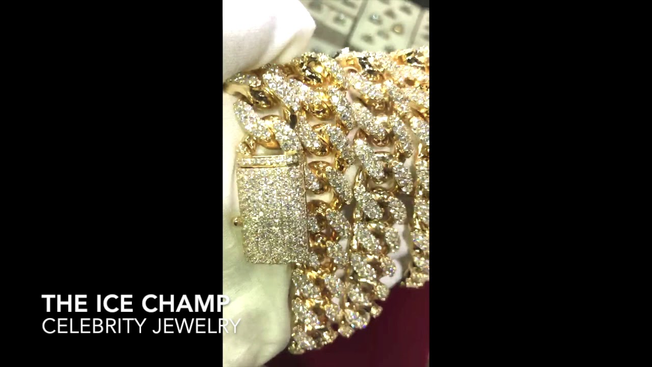 Custom Cuban Diamon Chain - YouTube