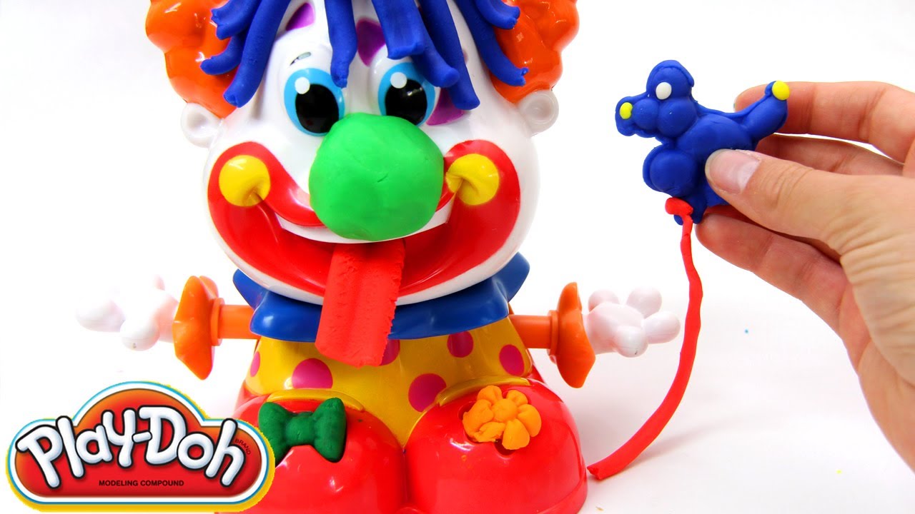 DibusYmas Play Doh Clown toy Playset Playdough Funny Clown Play-Doh ...