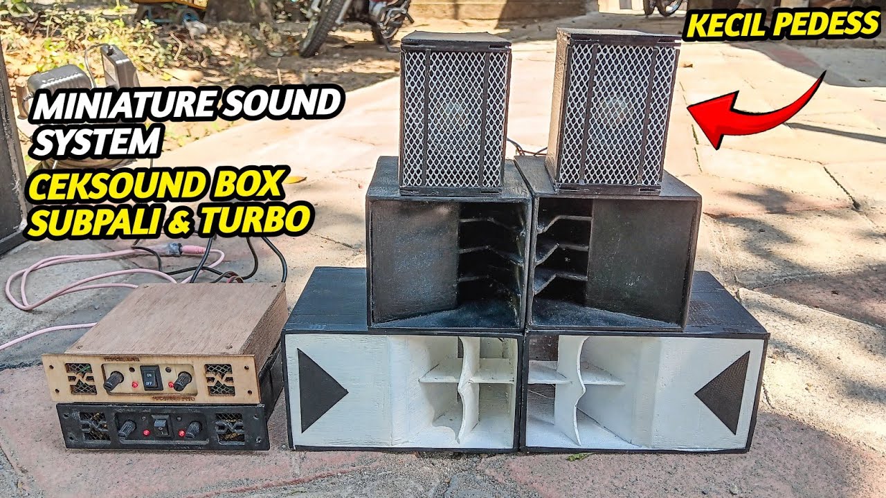 CEK AMUNISI MINIATUR SOUND 2 INCH BOX SUBPALI & TURBO SUARA JOSS ...
