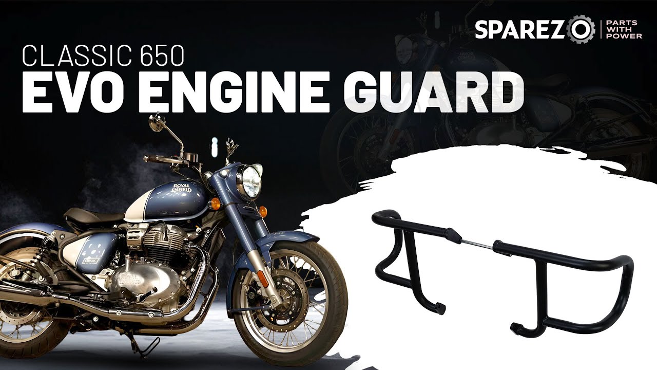Royal Enfield Classic 650 | Evo Engine Guard | Installation - SPAREZO ...