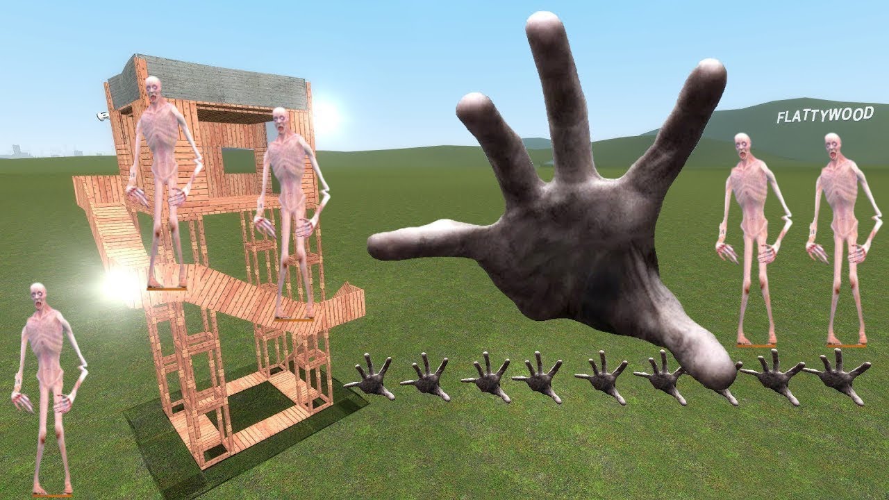 Scary Hand, SCP 096 Vs Towers In Garry's Mod - YouTube