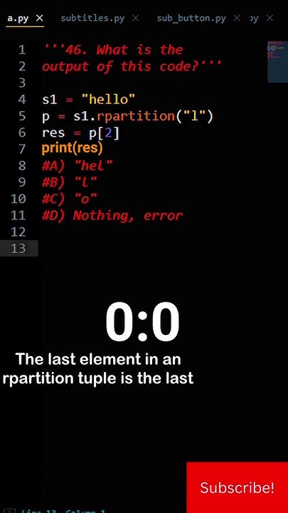 Python Test 90 - YouTube