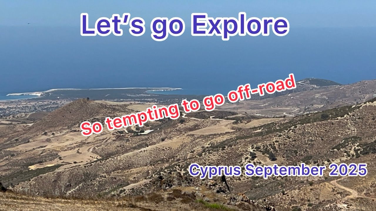 We are on the edge of the Akamas National Park driving as close as we ...