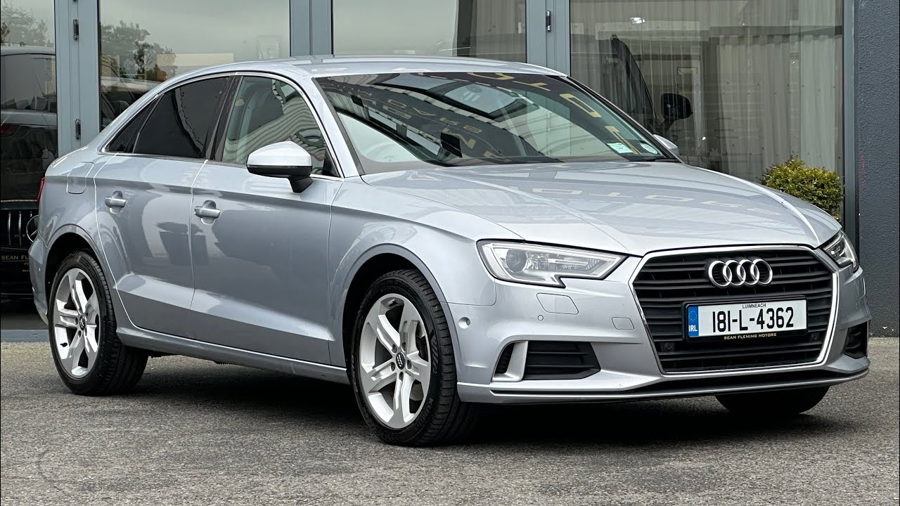 Audi, A3, Saloon, Low KM, 2018. Silver. - YouTube