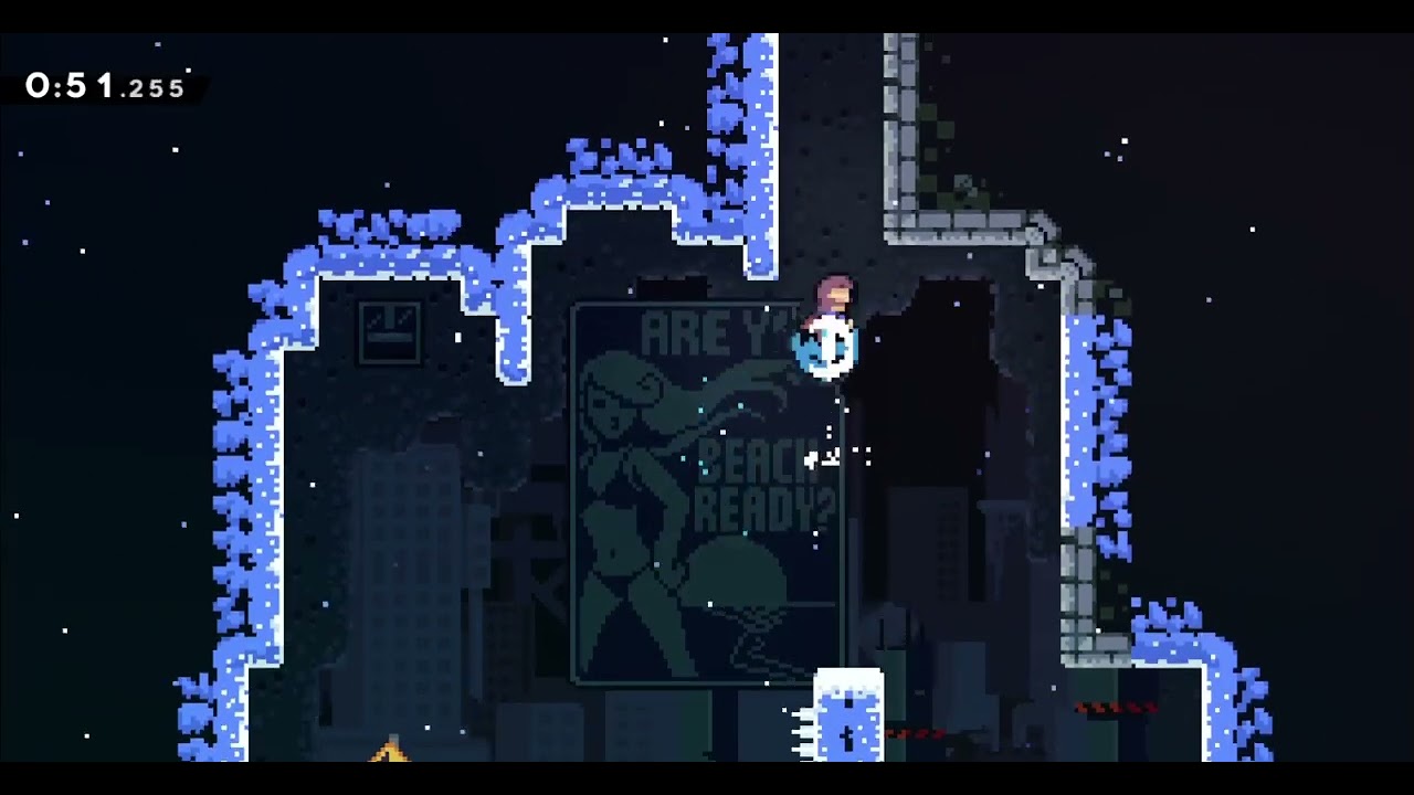 First Celeste Level 1 speed run (1:38) - YouTube