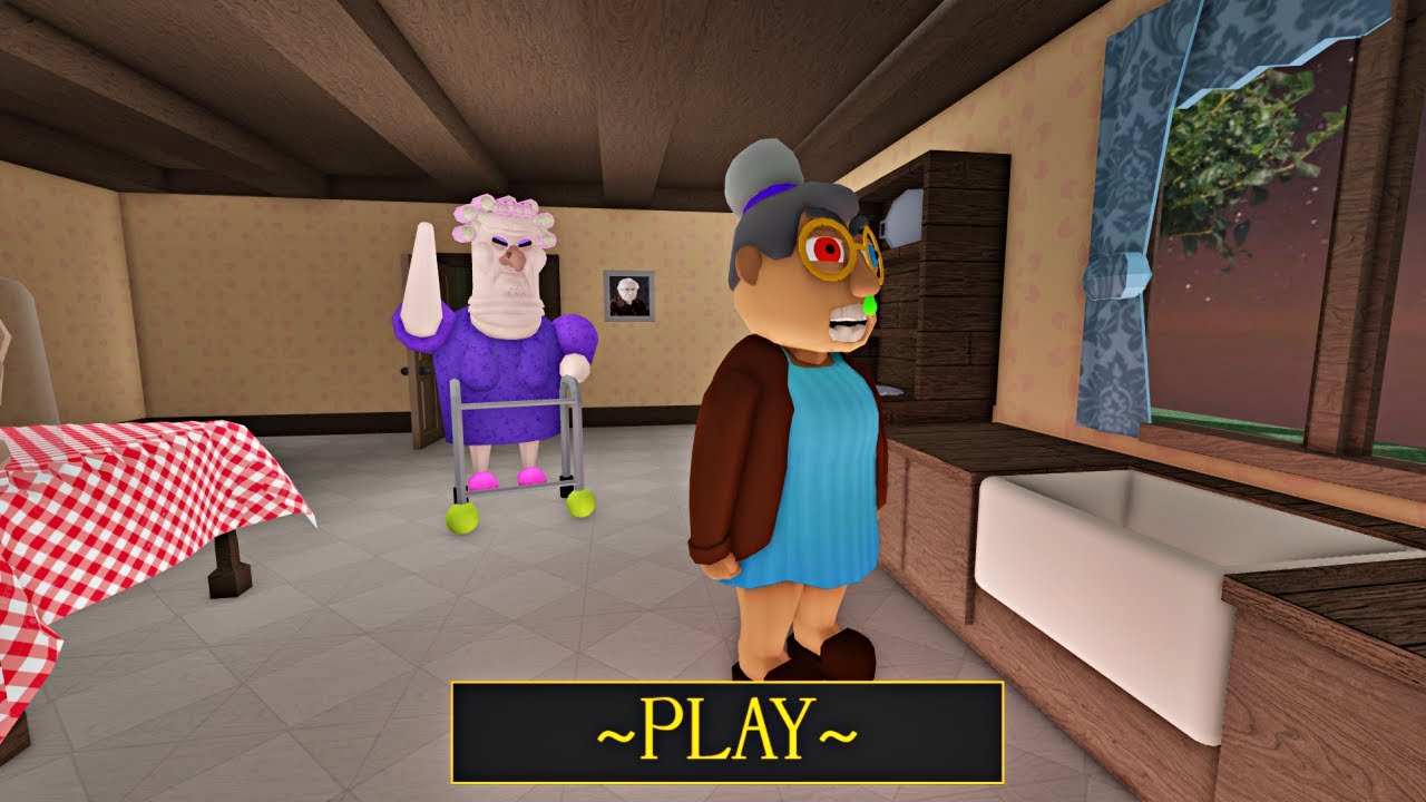 WHAT IF I PLAY AS EVIL GRANDMA IN GRUMPY GRAN? Scary Obby Full Gameplay ...