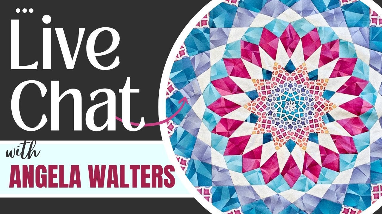Quilting an EPP Quilt - Live Chat with Angela Walters - YouTube