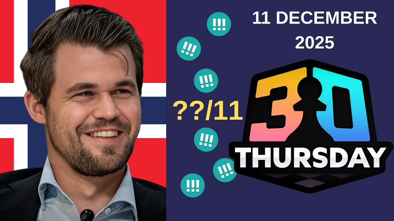 🔴 Magnus Carlsen | First 3+0 Thursday | Chess.com | 11 December 2025 ...