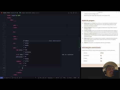 Projeto Receita | HTML e CSS - Parte 3 - YouTube