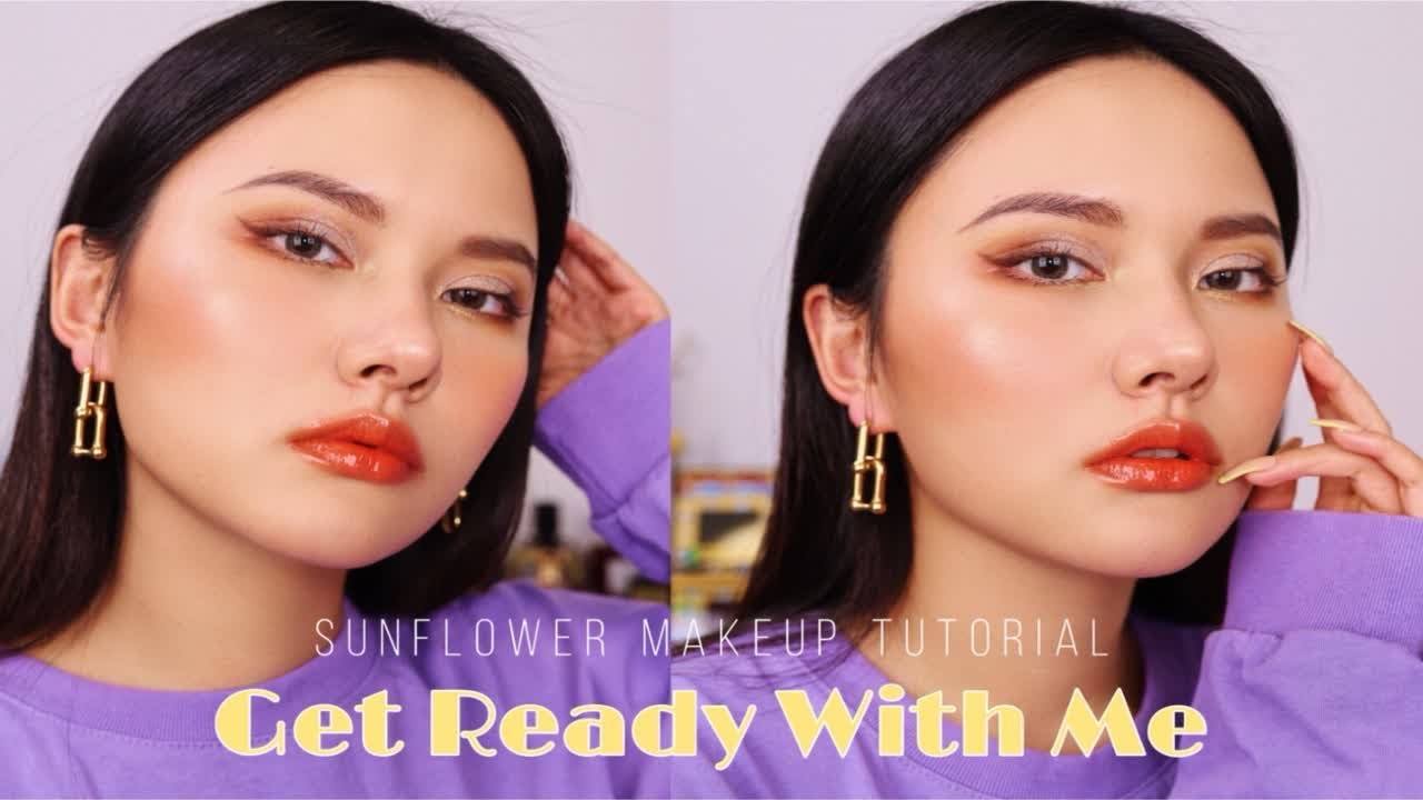 GRWM ｜ Sunflower Makeup Tutorial｜向日葵妆容分享 - YouTube