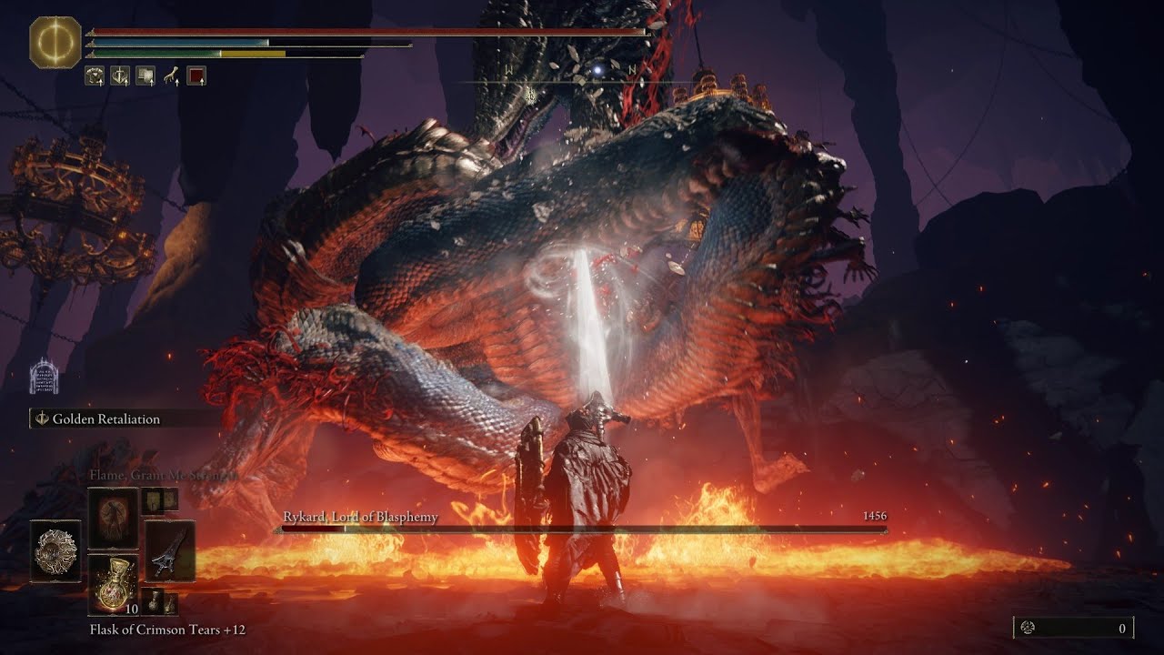 Elden Ring - Rykard, Lord of Blasphemy Boss Fight (Solo, NG+) - YouTube