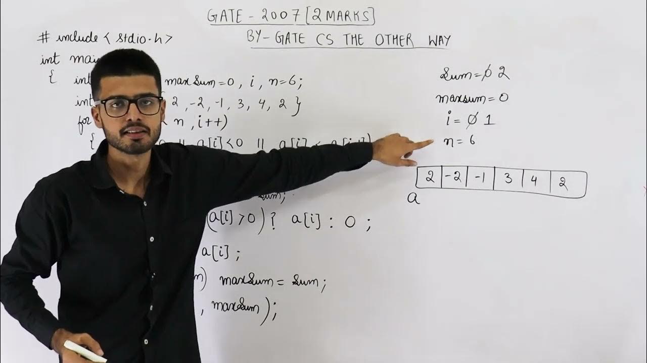 Gate 2007 pyq C Programming | Consider the C program given below :int main (){int sum = 0 ...